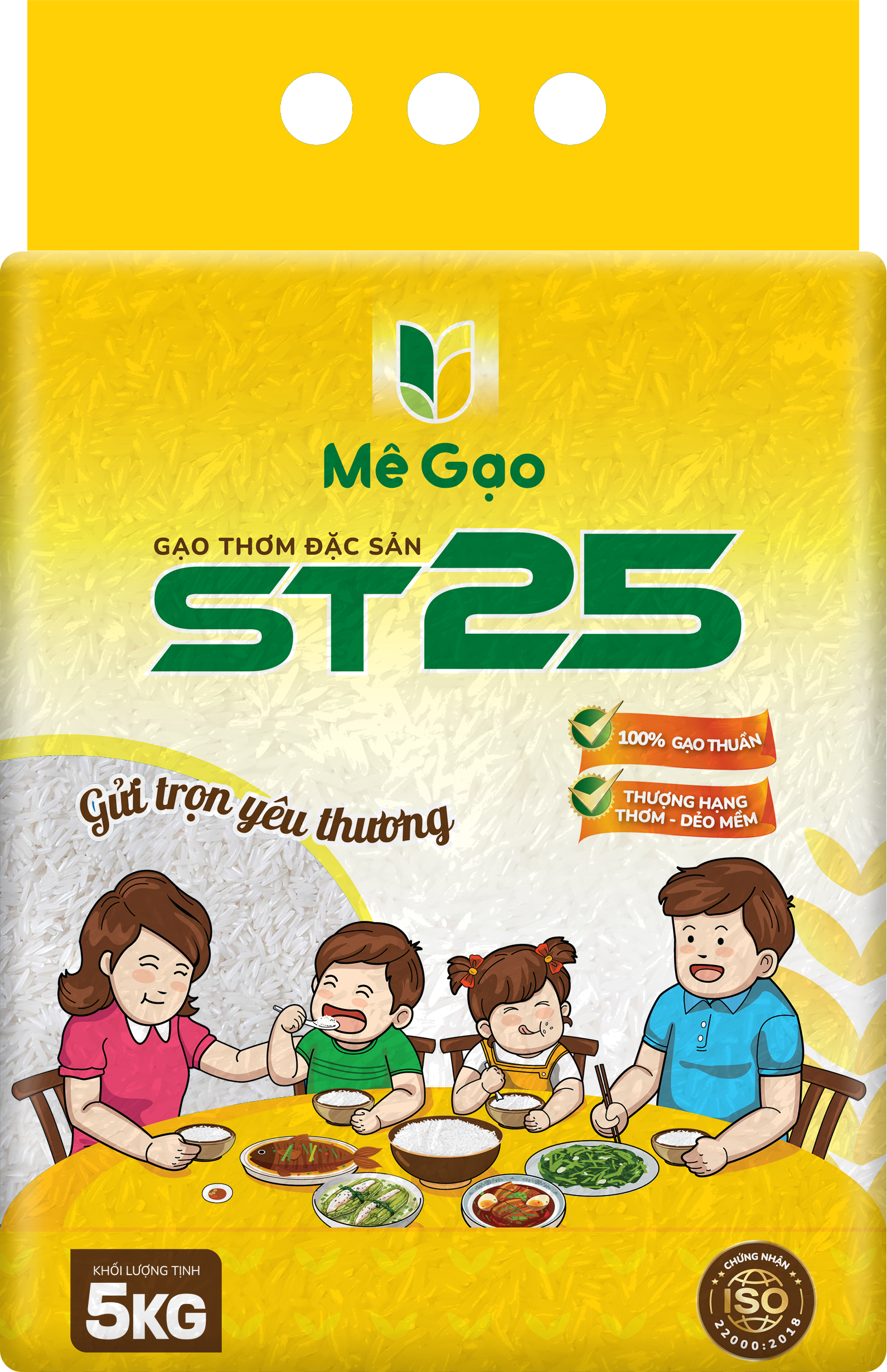 Gạo ST25 Thuần 100% - Thơm, Dẻo, Mềm | MÊ GẠO
